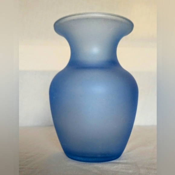 Vintage | Accents | Vintage Pale Blue Glass Vase | Poshmark